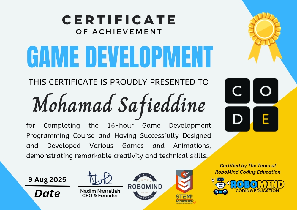 RoboMind Coding Education | Online Coding Classes for Kids & Teens in Lebanon